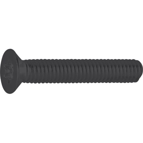 Senkkopfschrauben schwarz M6x16 - Senkschrauben mit TX30, Stahl ...