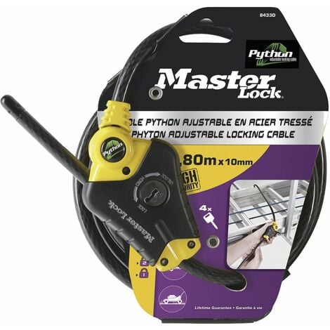 MASTER LOCK Seilschloss Python verstellbar 1800 mm SB