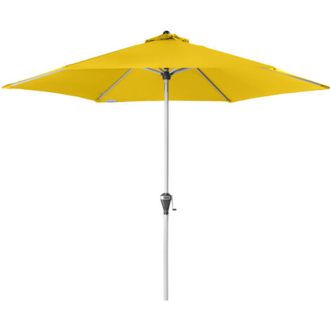 Doppler Sonnenschirm / Kurbelschirm "Active Auto Tilt 280", Ø 280 cm, gelb, Bezug aus 100% ...
