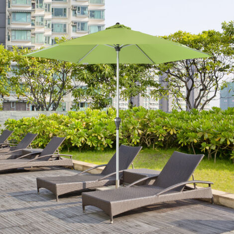 Doppler Sonnenschirm / Kurbelschirm "Active Auto Tilt 280", Ø 280 cm, gelb, Bezug aus 100% ...