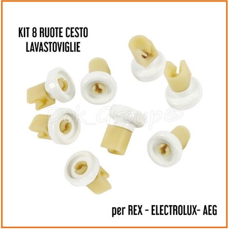 Ruote Cesto Superiore Lavastoviglie Rex Electrolux AEG 50286967000 Kit ...