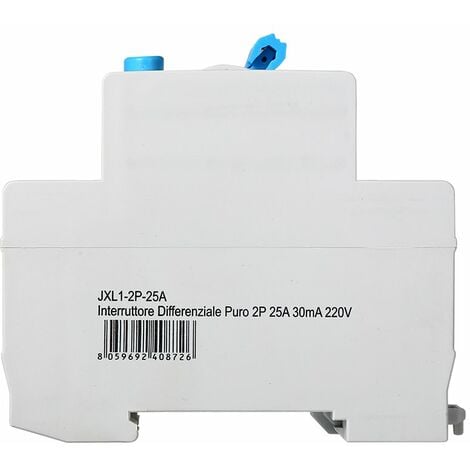 Interruttore Differenziale Puro 2P 25A 6kA 30mA 220V Salvavita