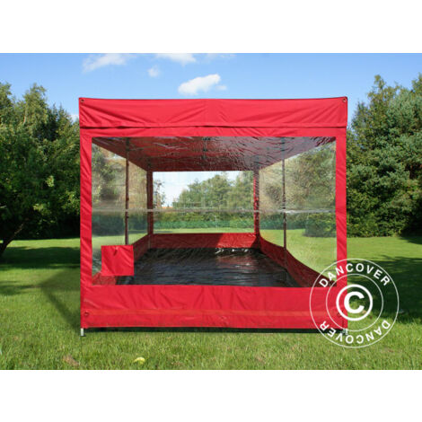 Garage pliant FleX Carcover, 2,5x5m, Rouge