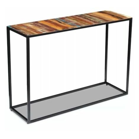 Industrial Console Table Vintage Hallway Furniture Retro Rustic Wood ...