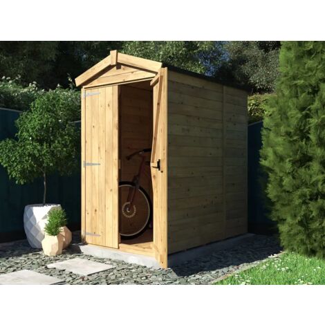 Dunster House Garden Shed 1.2m x 1.8m Heavy Duty Wooden Outdoor Storage ...
