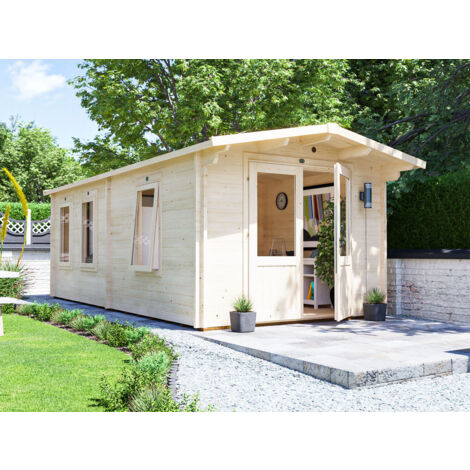 Dunster House Grande Log Cabin, W3m x D6m / W10' x D19'6", Severn