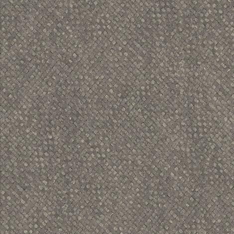 Papier peint intissé Texture tricot 1005 x 52cm Gris brun