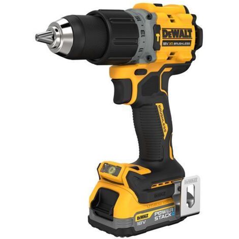 Dewalt DCD805E2T-GB 18V Brushless Powerstack Combi With 2 x Powerstack ...