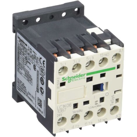 Contacteur TeSys LC1K 3P AC3 440V 6 A bobine 24 VCA - LC1K0610B7