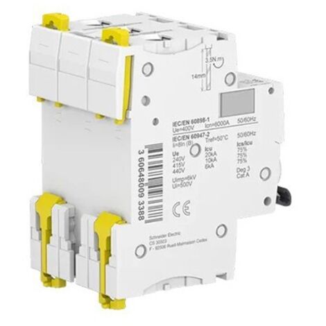 Acti9, iC60N disjoncteur 3P 6A courbe C - A9F79306