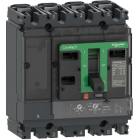ComPacT NSX250B - disjoncteur - TM-D 200A - 4P4D - 25kA - montage fixe ...