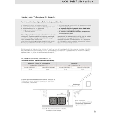 ACO Self® Sickerbox mit Filtervlies Versickerung Regenwasser ...