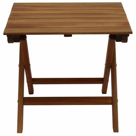 Table basse de jardin pliante en bois massif L40 cm ITZA