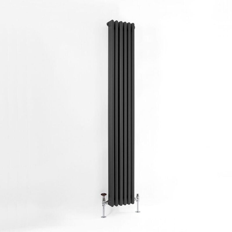 Traditional Anthracite 3 Column Radiators 1500mm high 200mm wide