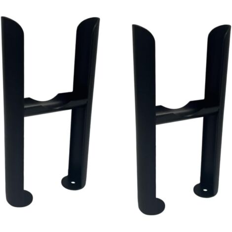 Matt Black Freestanding 4 Column Traditional Radiator Feet Central ...