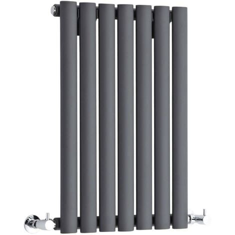 Single Oval Panel Radiators 600mm High 413mm Wide – Anthracite