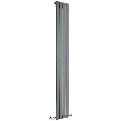 Single Tall Vertical Flat Panel Radiator Anthracite 1800 High 272 Wide