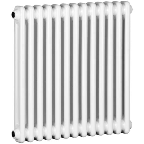 Traditional White 2 Column Radiators 600mm high 592 mm wide