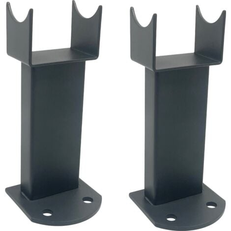 Oval Tube Radiator Support Feet Pair Anthracite Freestanding Floor ...