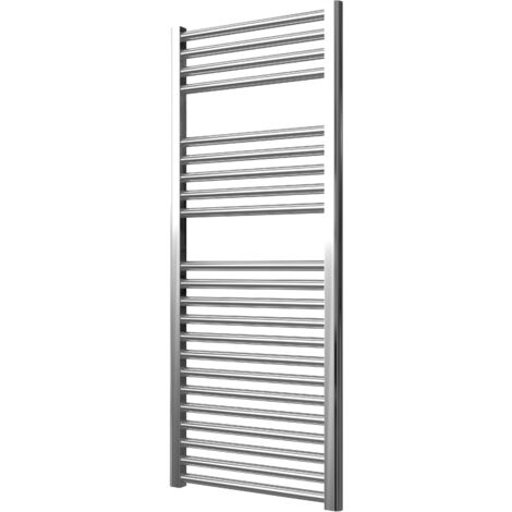 Extra High Heat Output Chrome Central Heating Towel Rail 500 x 1200mm ...