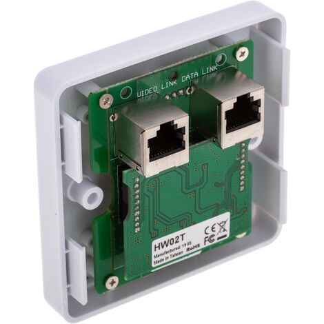 BeMatik - Caja de pared canaleta 80x80 Extensor UTP Cat.5 (HDMI+IR)