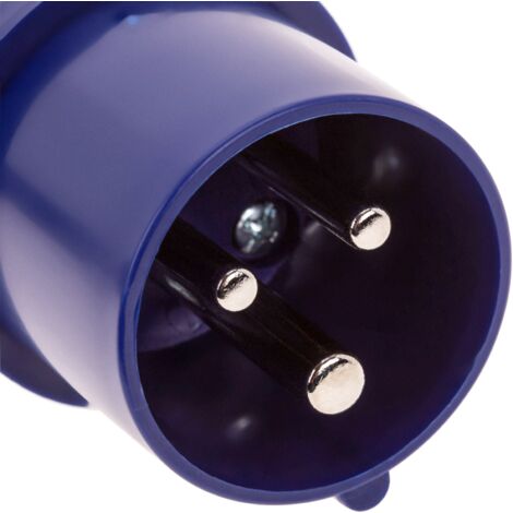 BeMatik - Enchufe industrial Adaptador CETAC macho a SCHUKO hembra 2P+T 16A 230V IP44 IEC-60309 ...