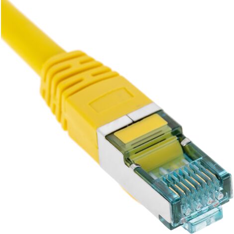BeMatik - Cable de red ethernet Cat. 7 FTP de 0,5 m de color amarillo