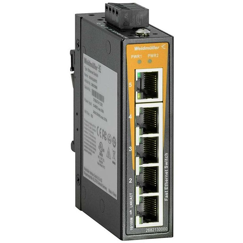Commutateur Ethernet industriel Weidmüller IE-SW-EL05-5TX 5 ports 100 ...