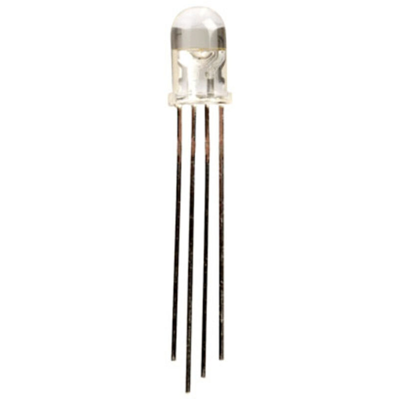 Kingbright LED RVB rond 5 mm 1300 mcd, 3600 mcd, 900 mcd 50 ° 30 mA 1.9 ...
