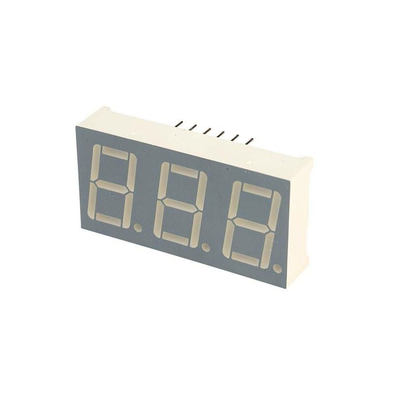 Kingbright Afficheur 7 segments rouge 2 V BC56-12EWA C660282