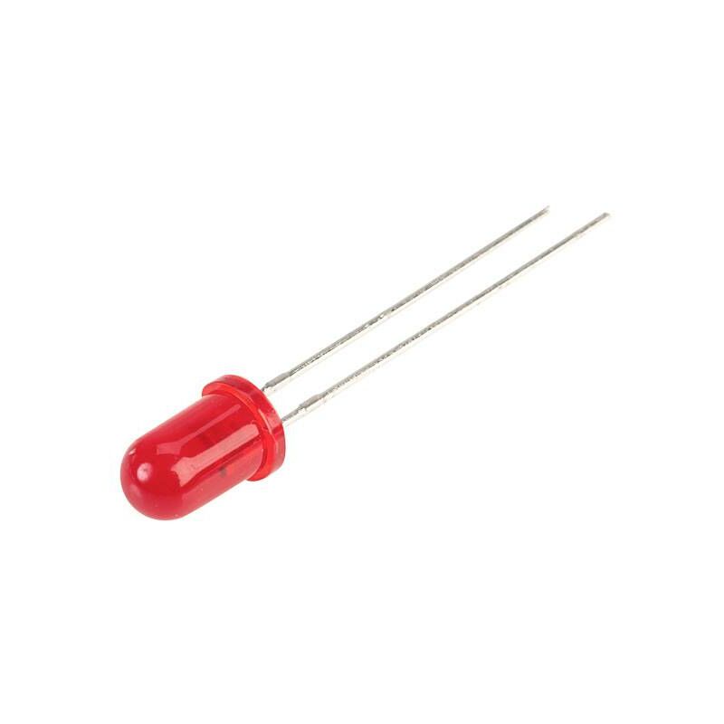 Kingbright LED rouge rond 5 mm 30 mcd 30 ° 13 mA 5 V C666992