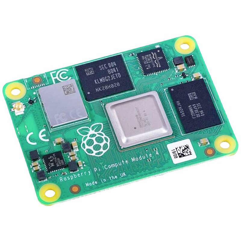 Raspberry Pi® Compute Module 4 CM4108032 (8 GB RAM / 32 GB eMMC / ) 4 x ...