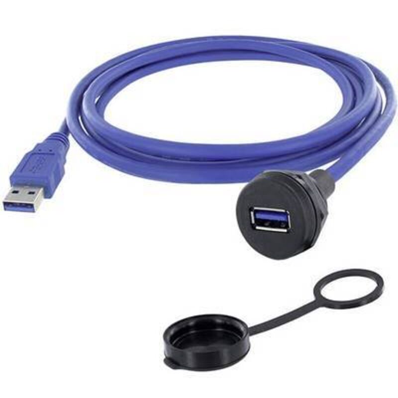 USB 3.0 type A embase femelle de chassis encitech 1310-1019-05 M22 1 pc(s) X383541