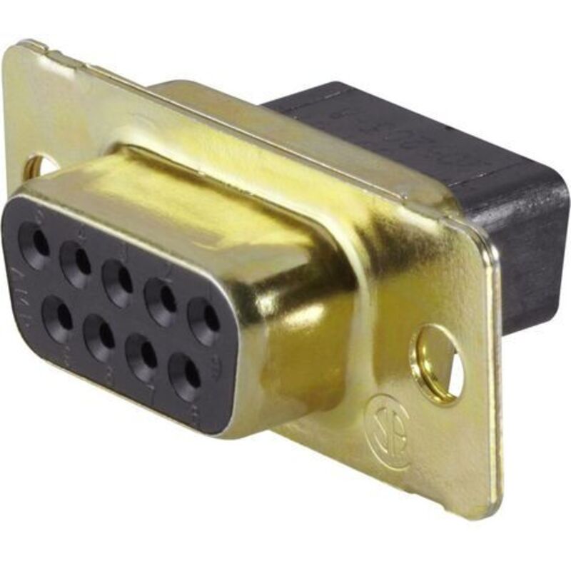 Embase SUB-D femelle Nombre de pôles: 9 TE Connectivity AMPLIMITE HD-20 (HDP-20) 1658643-1 180 ...