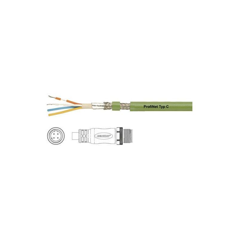 Câble de raccordement Helukabel PROFInet C PUR CMX M12 D 806481 M12 ...