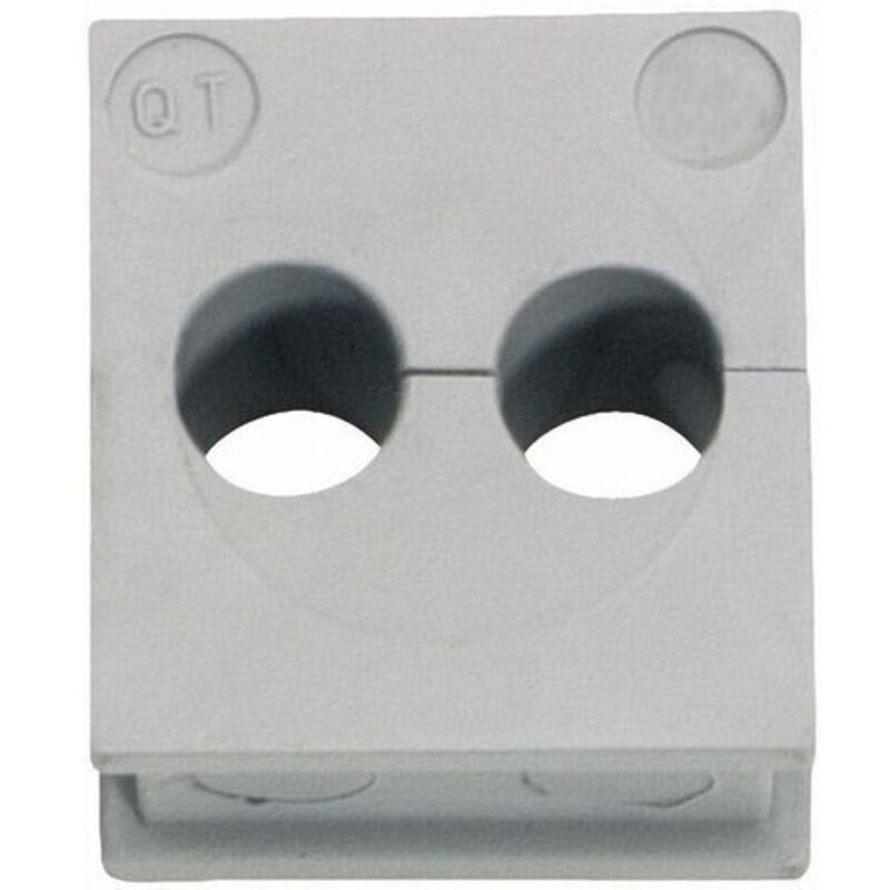 Passe-câbles Icotek QT 2/6 42572 Ø max. des bornes 6 mm Elastomère gris ...