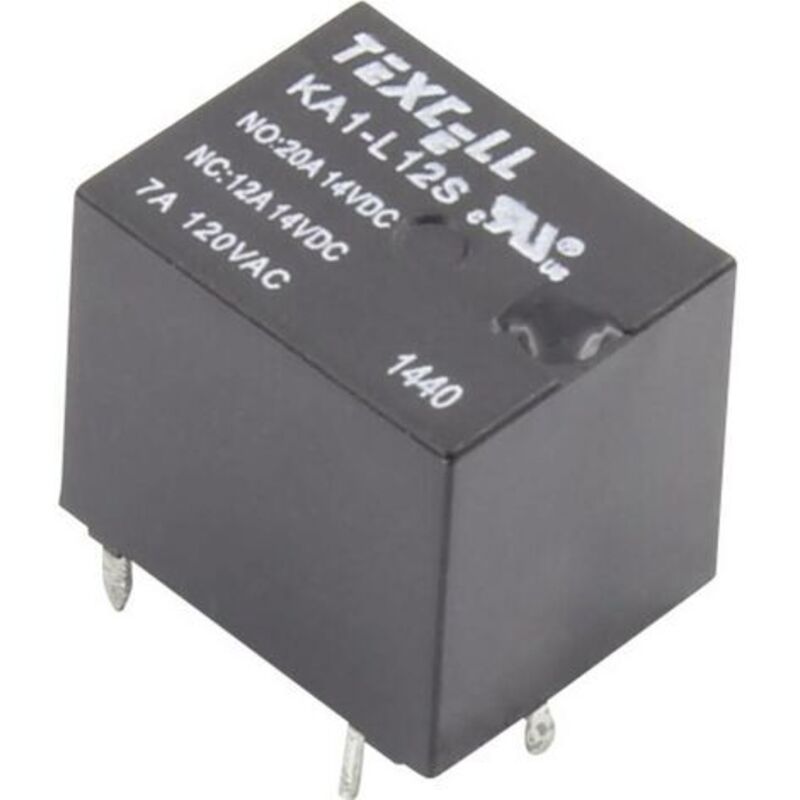 Texcell KA1-L12S Relais pour circuits imprimés 12 V/DC 25 A 1 inverseur (RT) 1 pc(s) W733061