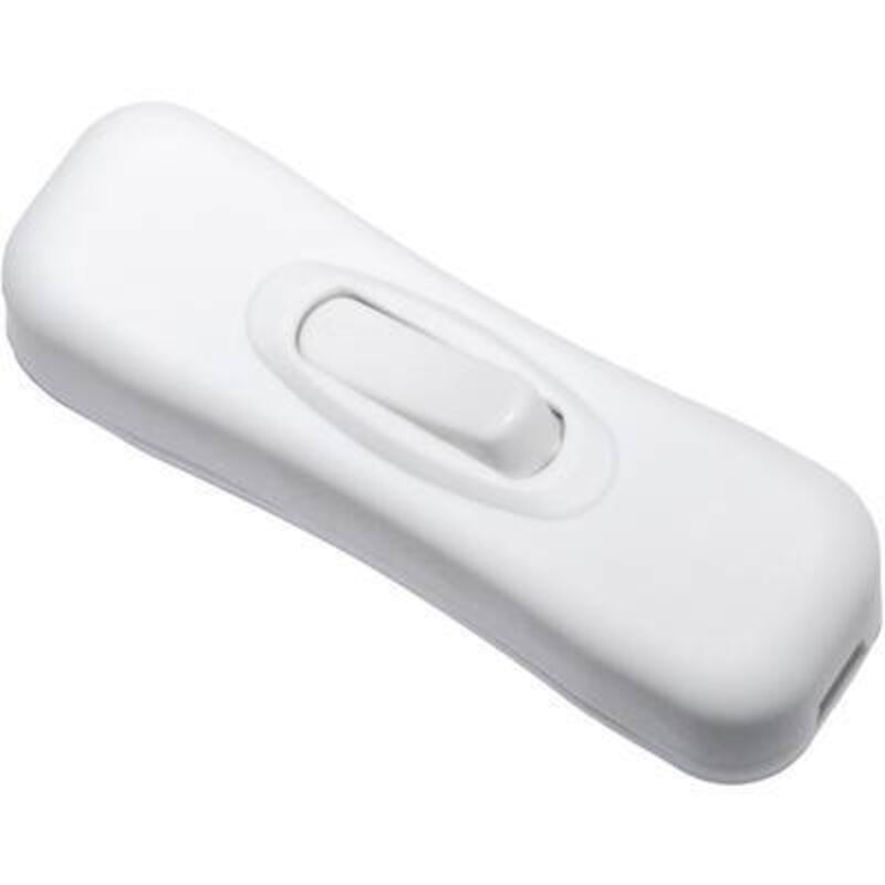 Interrupteur pour câble souple TRU COMPONENTS 1371836 blanc 1 x Off/On 2 A 1 pc(s) S499321