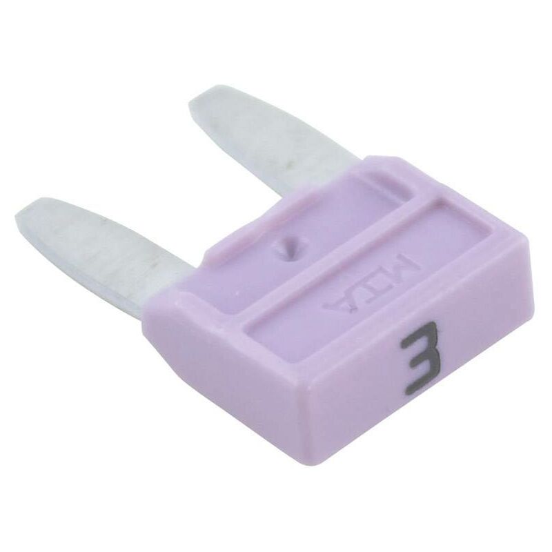 Mini fusible plat 3 A MTA Automotive 341.122 330.022 violet 1 pc(s) C10116 Mini fusible plat 3 A MTA Automotive 341.122 330.022 violet 1 pc(s) C10116