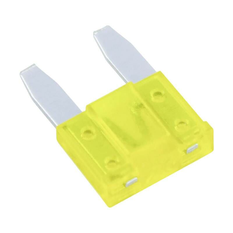 Mini fusible plat 20 A MTA Automotive 341631 534990 jaune 1 pc(s) S21007 Mini fusible plat 20 A MTA Automotive 341631 534990 jaune 1 pc(s) S21007