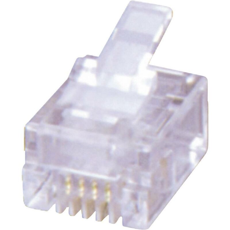 Fiche modulaire mâle RJ10 MH Connectors MHRJ114P4CR 6510-0104-02 RJ10 ...