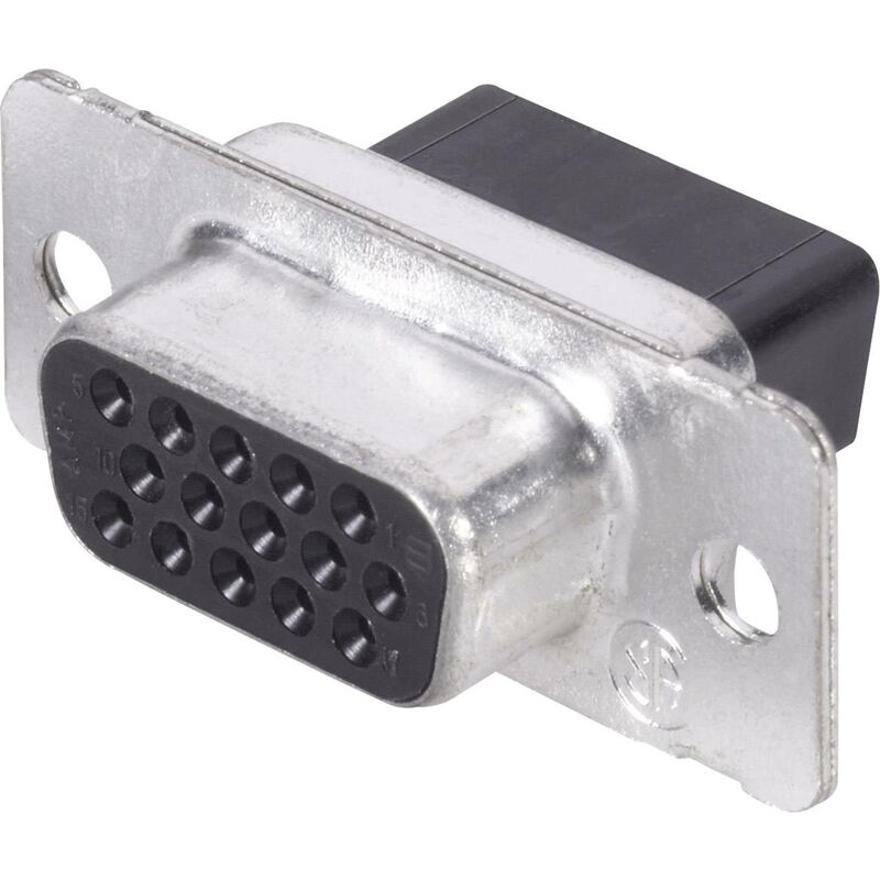 SUB-D femelle Nombre de pôles: 15 TE Connectivity AMPLIMITE HD-22 ...