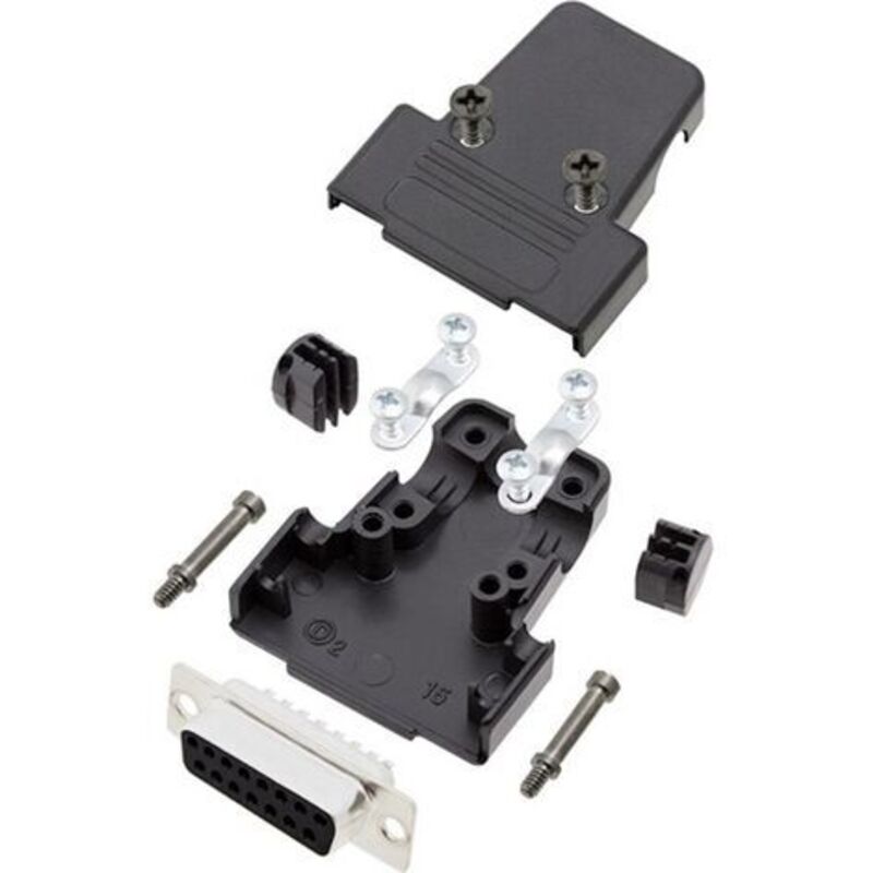 Kit embase SUB-D mâle Nombre de pôles: 9 encitech TRI-P-09-DMP-K 6355-0037-01 180 ° fût à souder ...