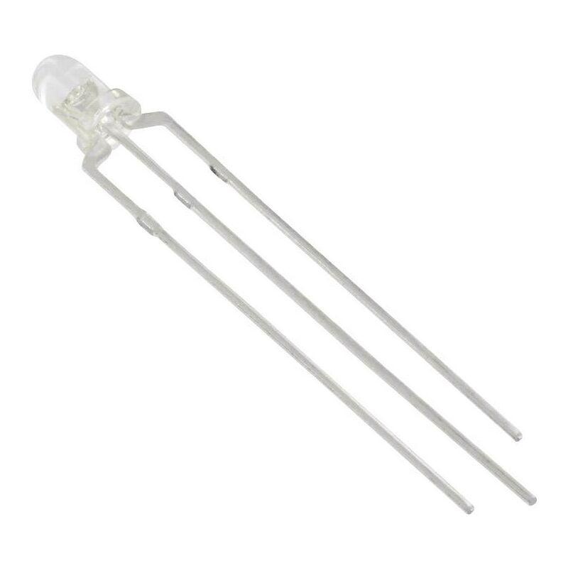 TRU COMPONENTS 1577335 LED rouge, vert rond 3 mm 700 mcd, 750 mcd 35 ...
