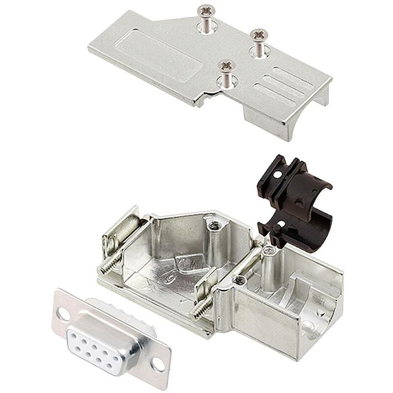 encitech DCMR09-FK-DMS-W-K 6355-8065-31 Kit embase SUB-D femelle 90 ° Nombre de pôles: 9 fût à ...