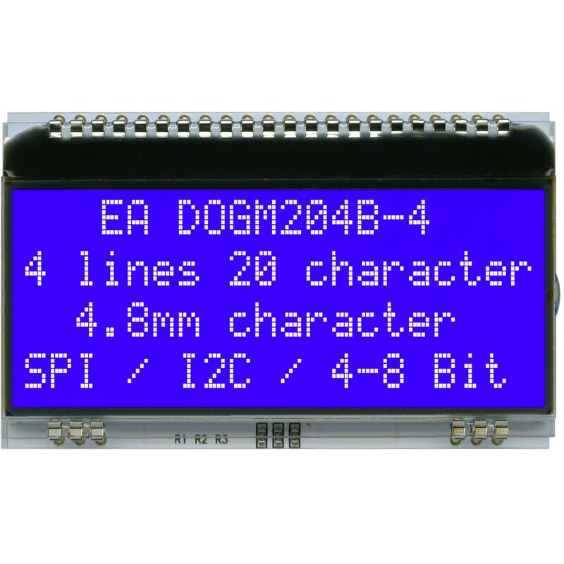 DISPLAY VISIONS Afficheur 7 segments bleu 4.80 mm 3.3 V, 5 V Nombre de ...