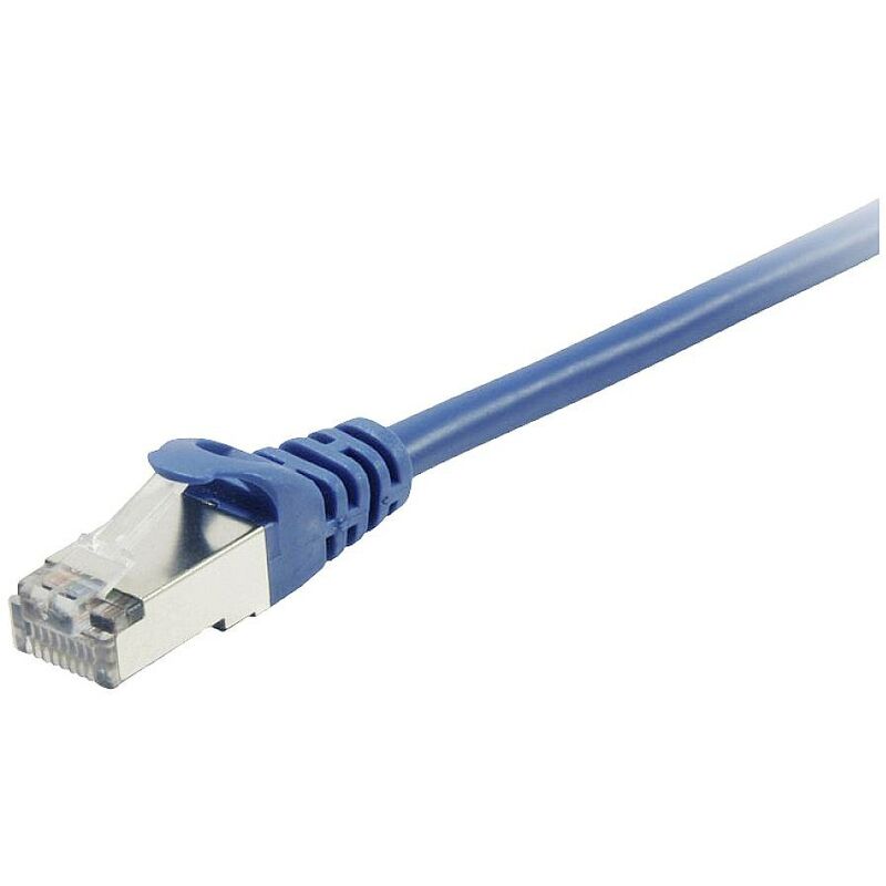 Equip 605537 RJ45 Câble réseau, câble patch CAT 6 S/FTP 0.50 m bleu ...