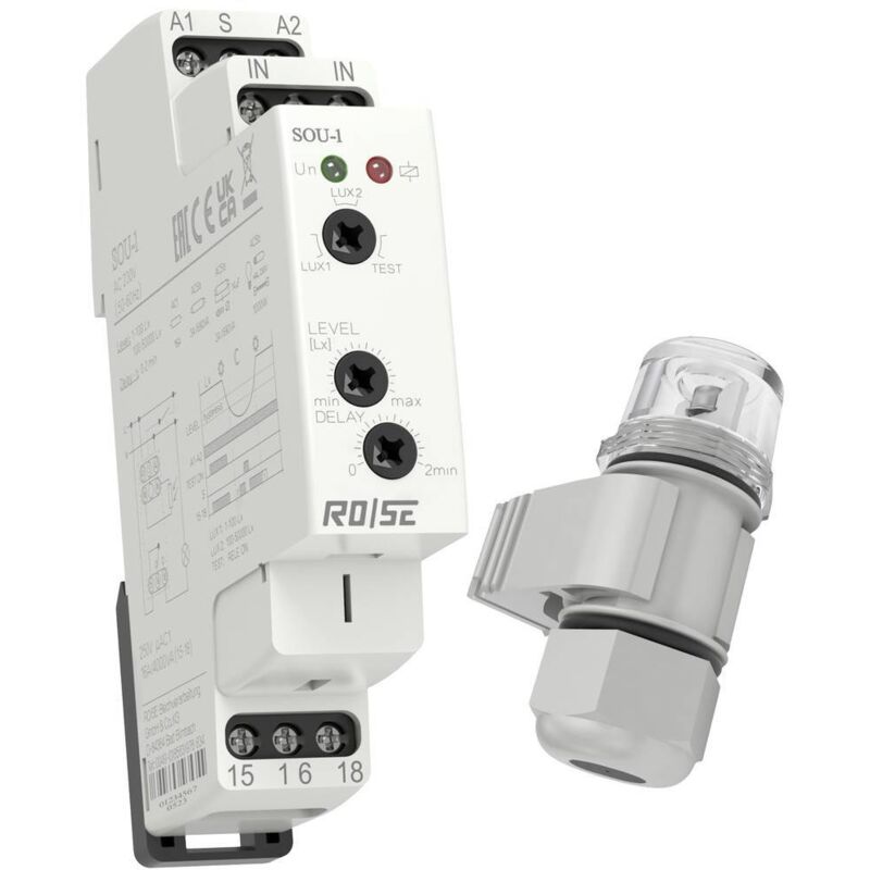 Rose LM Interrupteur crépusculaire 1 pc(s) SOU-1/230 Sensibilité à la lumière: 1 - 50000 lx 1 ...