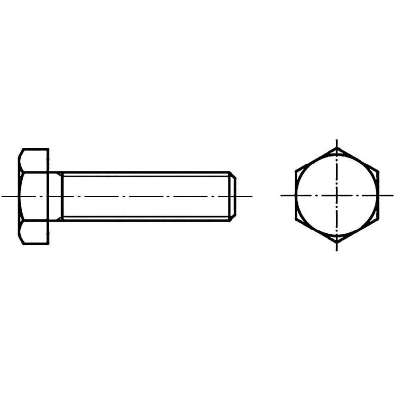 Vis hexagonale TOOLCRAFT 130627 100 pc(s) M4 30 mm tête hexagonale 6 ...