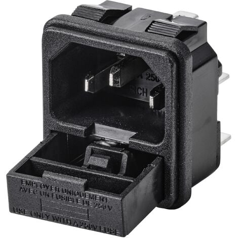 TRU COMPONENTS TC-10088372 Connectique pour appareils réfrigérants C14 embase mâle verticale ...